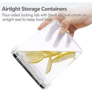 Kitchen | Airtight Food Storage Containers With Lids 8 Pcs Plastic ...